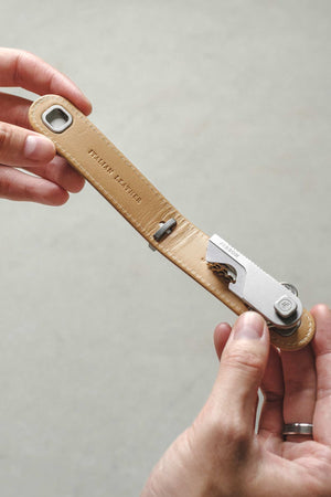 Black Italian Leather Key Organiser