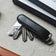 Black Italian Leather Key Organiser